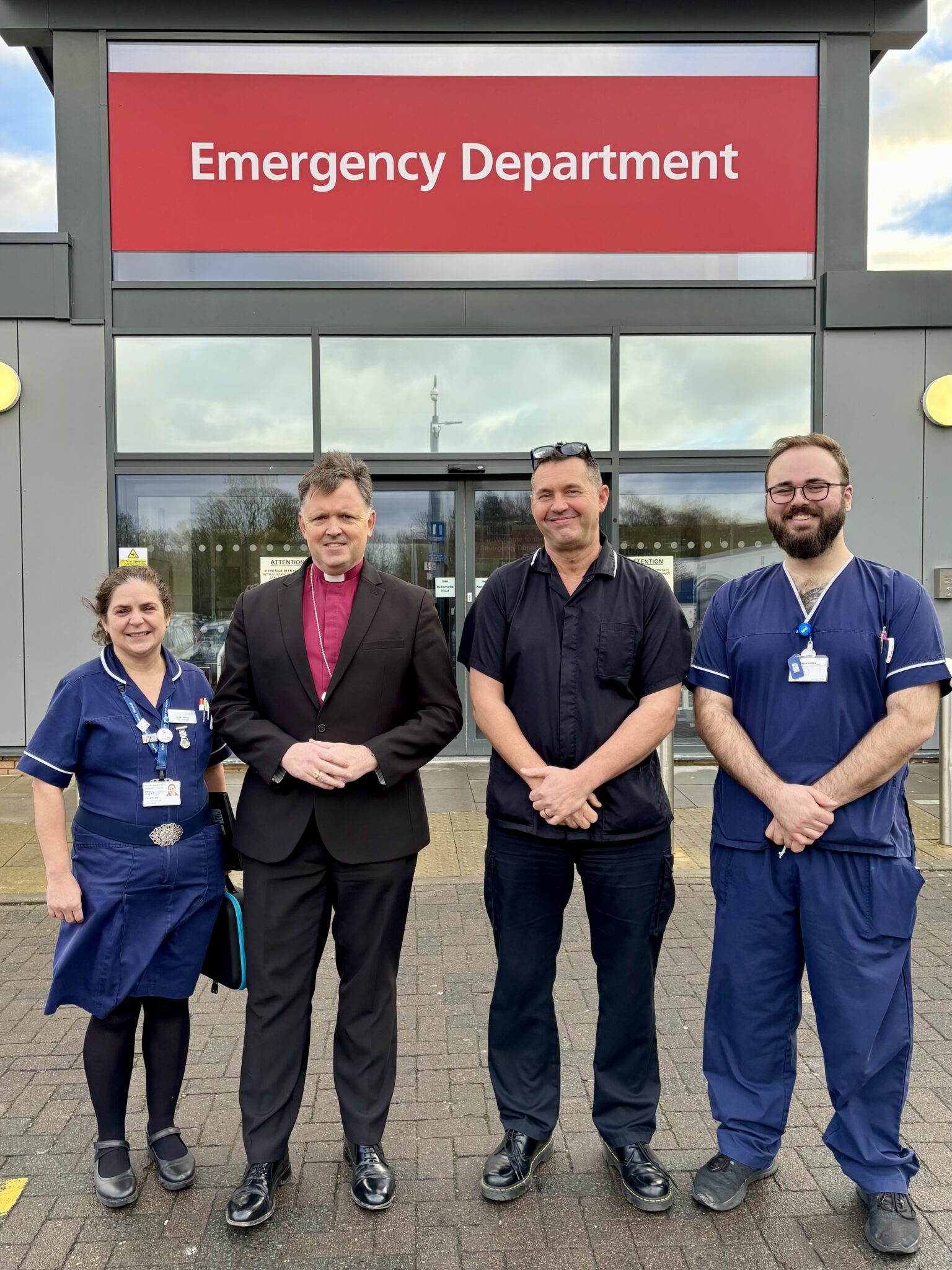 Bishop goes behind the scenes at hospital Emergency Department ...