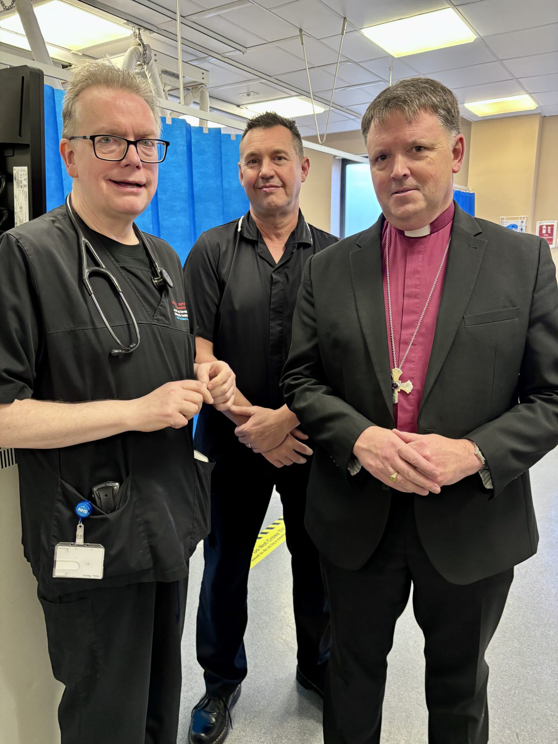 Bishop goes behind the scenes at hospital Emergency Department ...
